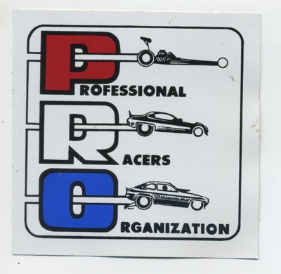 PRO sticker professional racers organization hot rod drag race dragster ...
