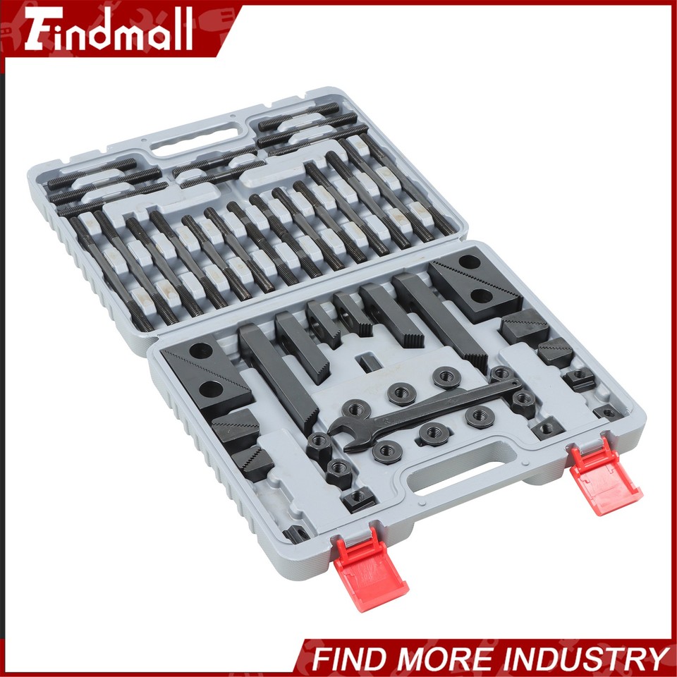 Findmall 9/16" T Slot Clamping Kit 52 Pack Complete Set 1/2-13 Studs | eBay