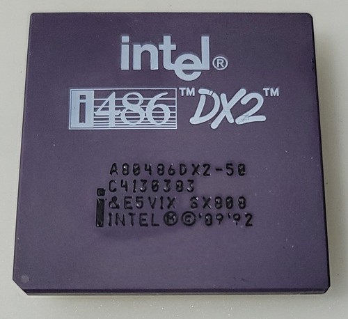 Vintage Rare Intel i486 DX2 A80486DX2-50 SX808 Processor Collection ...
