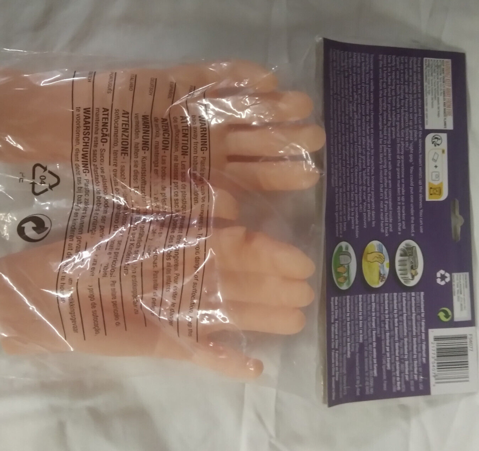 Stage Hands Prop novelty theatrical movie joke scene act male nude hand ...