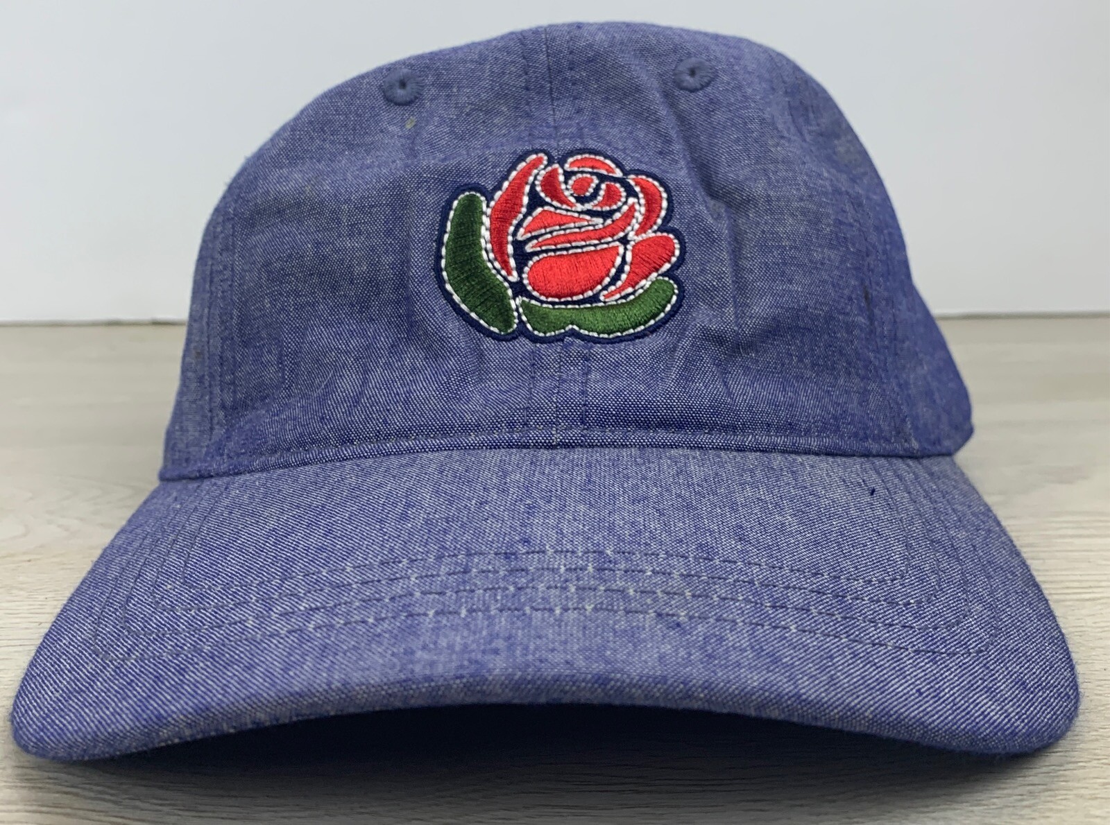Rose Hat Rose Bowl Blue Adjustable Hat Adult Blue OSF… - Gem