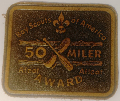 BSA 50 MILER AWARD AFOOT AFLOAT - LEATHER | eBay