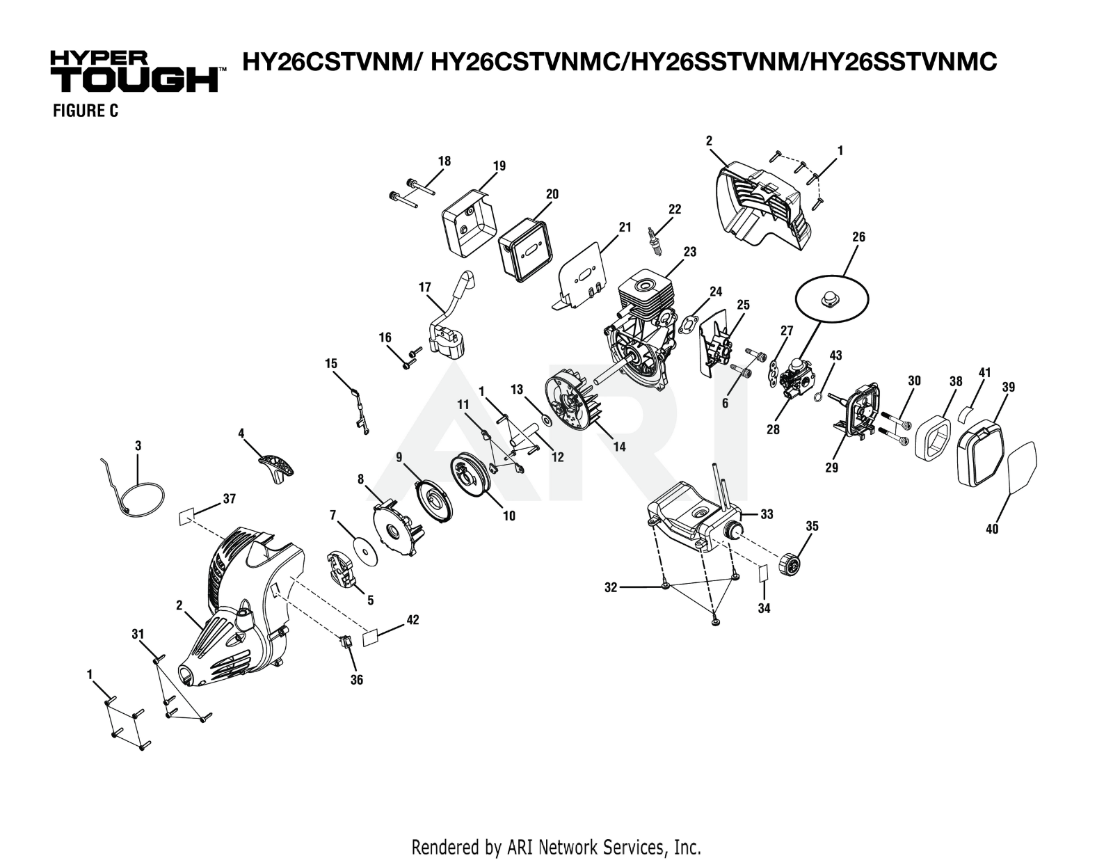 HYPER TOUGH STRING TRIMMER + FILTER + GASKET - HYPER TOUGH MODELS IN ...