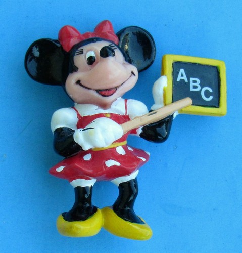 Vtg Applause 1988 Disney PVC Figure 14565 Minnie Mouse Teacher | eBay