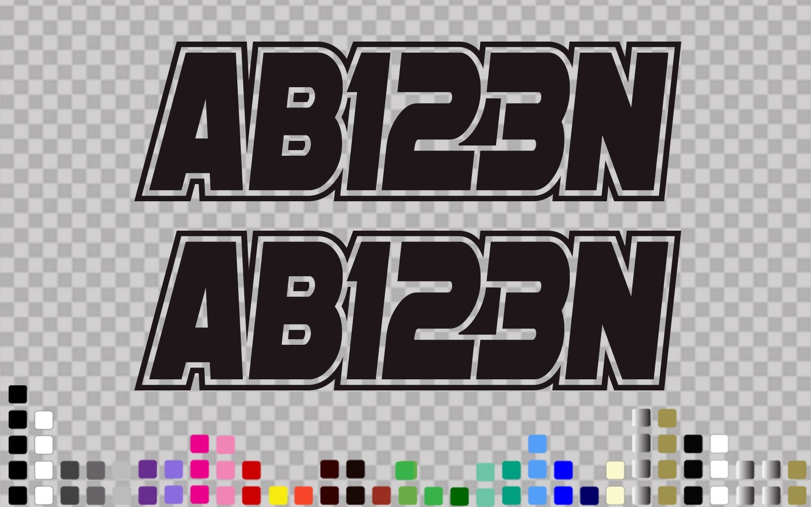 Boat Rego Stickers Registration Decal Marine Cast Vinyl 588 x 150mm ...