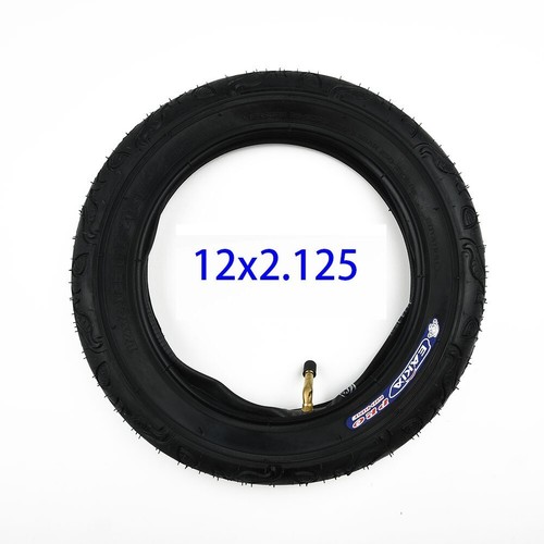Black 12 Inch Bicycle Tire with 2 125 Width Inner Tube and TireThicken ...