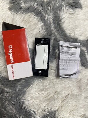 Legrand H703PW Preset Slide Dimmer Switch 120V 700W Incandescent Open ...