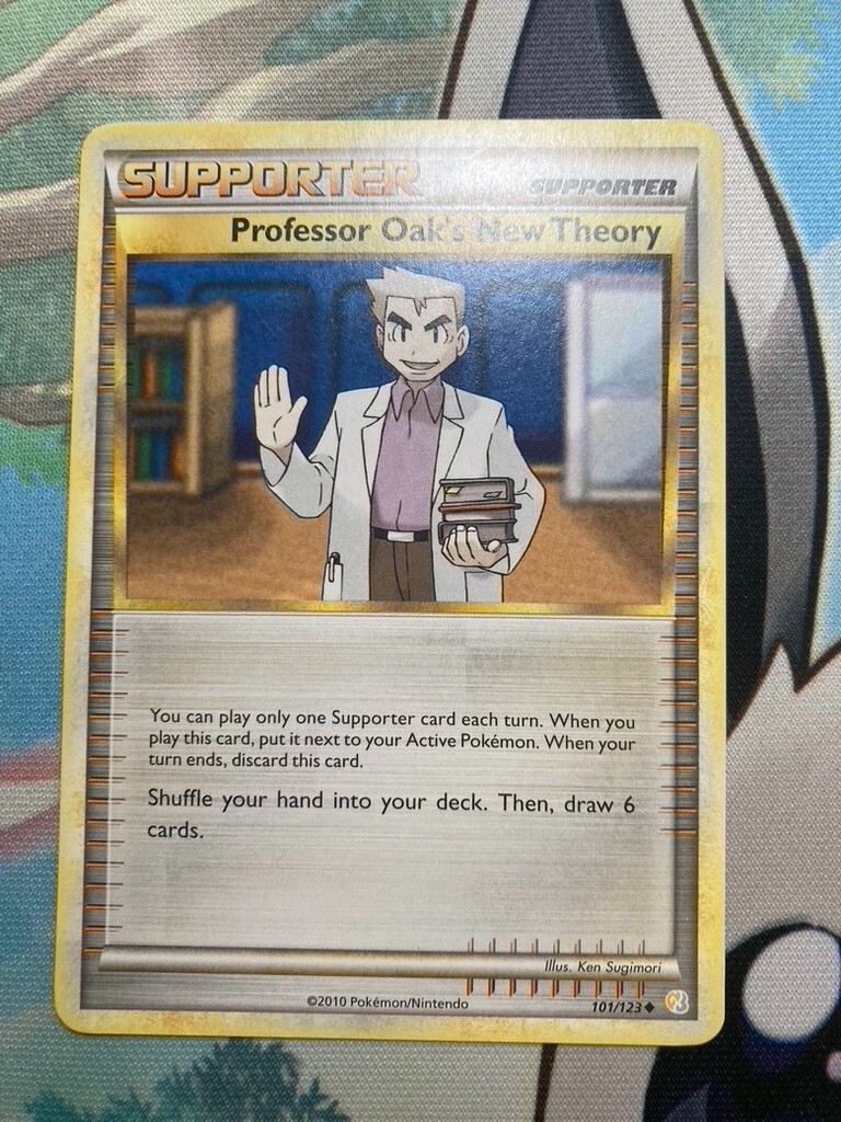 Professor Oak's New Theory 101/123 HGSS Uncommon LP/NM Pokemon card | eBay