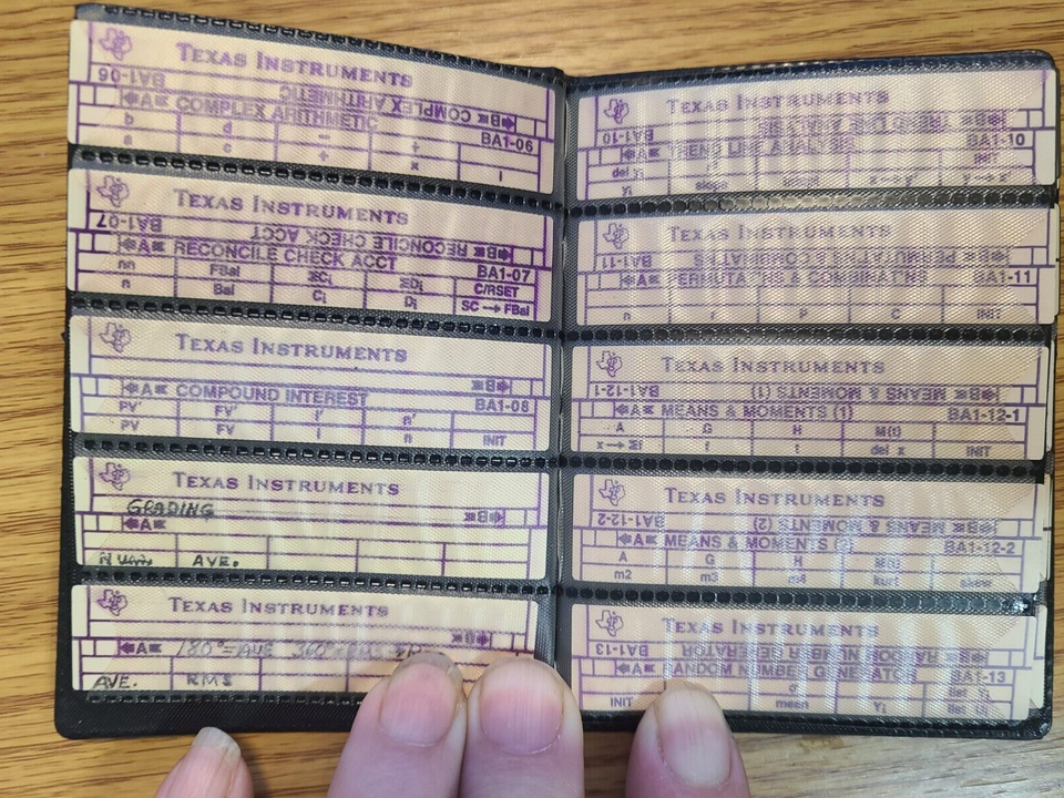 Texas Instruments Ti-58 Ti-59 SR-52 Misc. Magnetic Cards | eBay