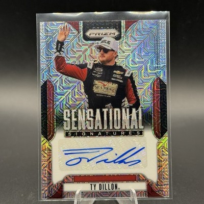 2025 Panini Prizm Racing Ty Dillon Sensational Signatures Mojo Prizm ...