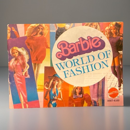 VINTAGE 1982 Barbie World of Fashion Flyer Ad Barbie Fan Club Mattel ...