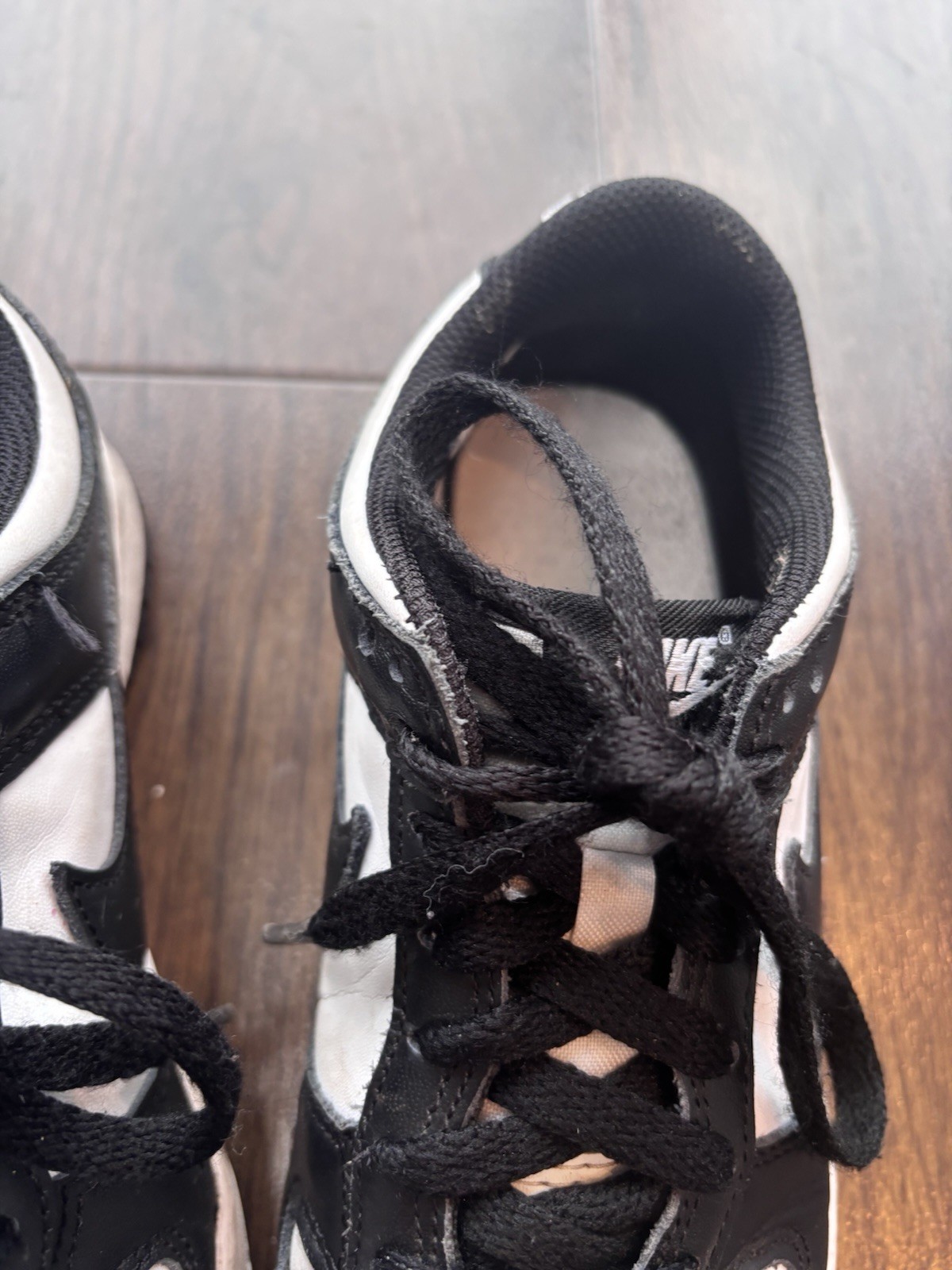 Nike Dunk Low retro Panda Uk older kids Size 4.5 Used But Plenty Of ...