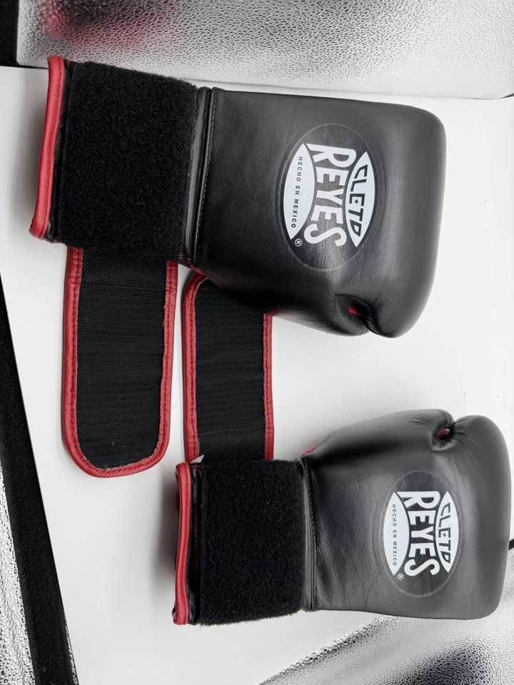 Cleto Reyes Mexican Boxing Gloves 14 oz Black Red Genuine Leather | eBay