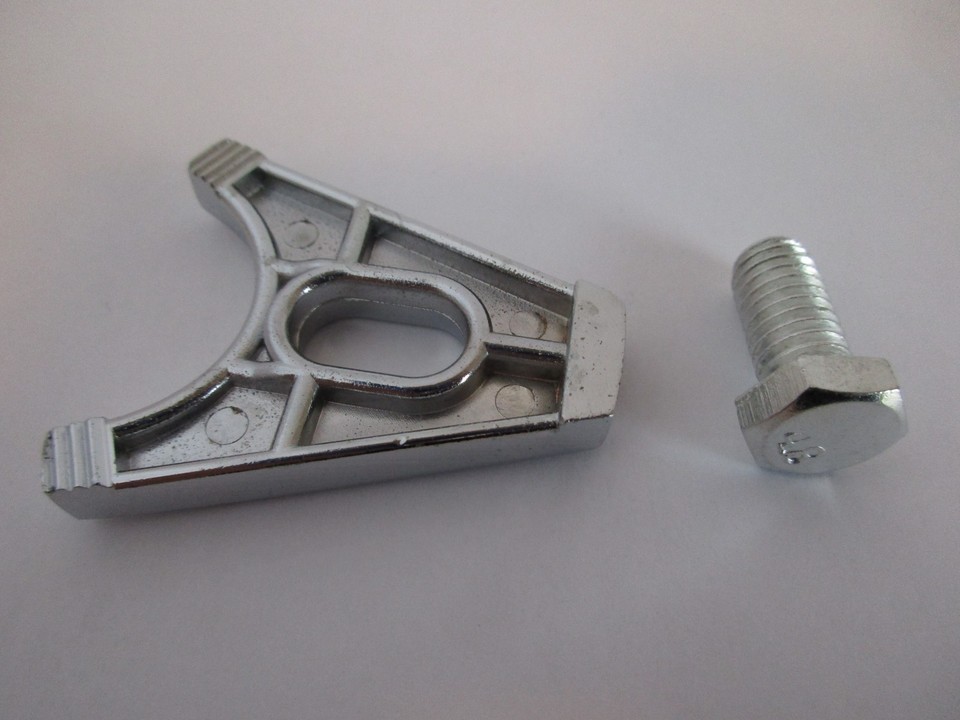 CHROME ALUMINUM DISTRIBUTOR CLAMP CHEVY HEI sbc bbc 283 327 350 383 427 ...