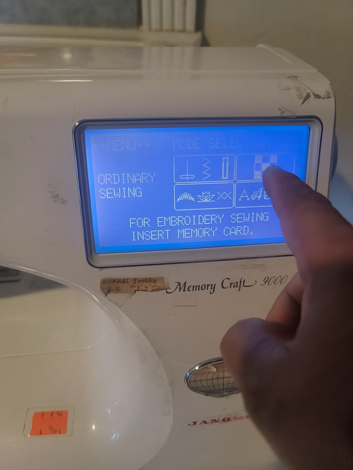 Janome Memory Craft 9000 Embroidery Sewing Machine Partially Tested | eBay