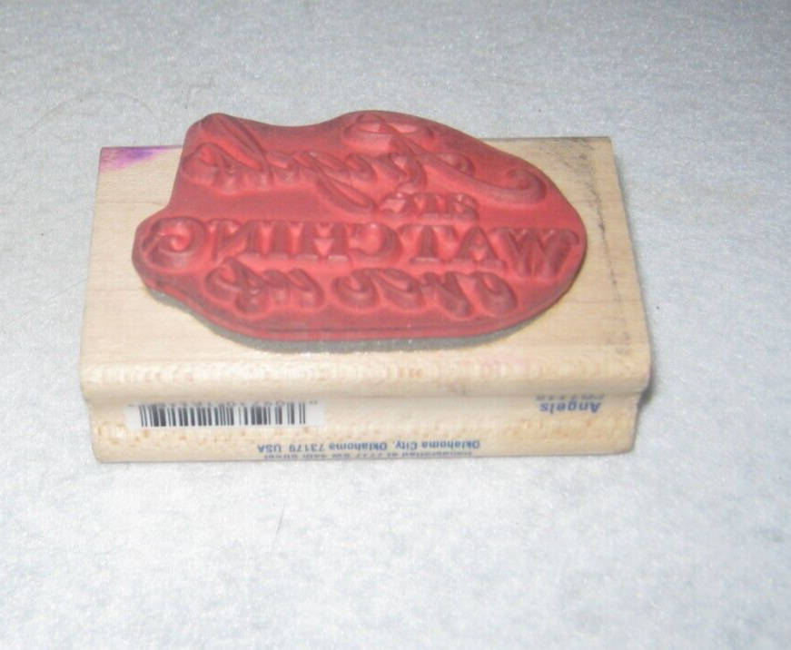 Stampabilities - Rubber Stamp - "Angels are watching over us ...