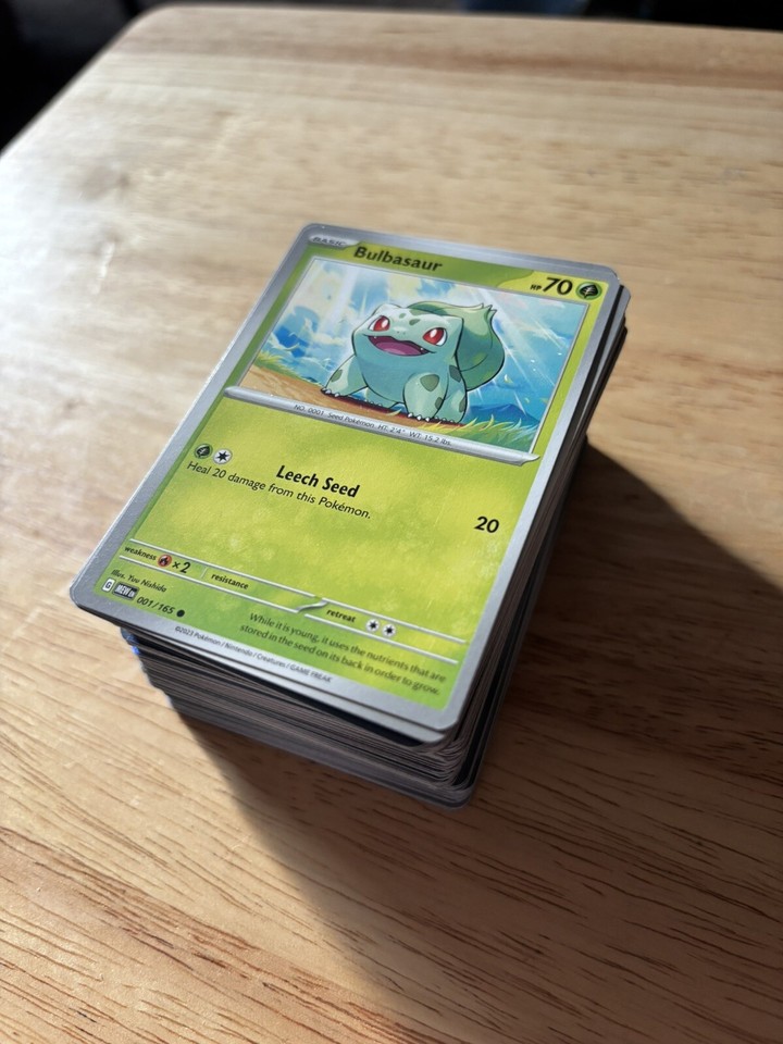Pokémon SV 151 - Complete Base Set 153/165 - ALL Common/Uncommon/Holo ...
