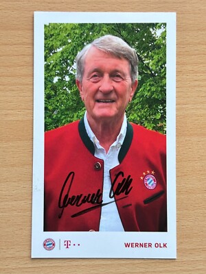 Werner Olk FC Bayern München Autogrammkarte original signiert #S482 ...