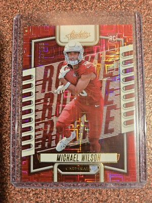 Michael Wilson Rookie Card 472/499 Red Refractor Panini Absolute | eBay