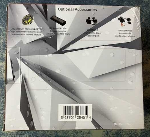 JBL R4500 Wake Series Marine Digital Media Receiver AM/FM, 4-Channel ...