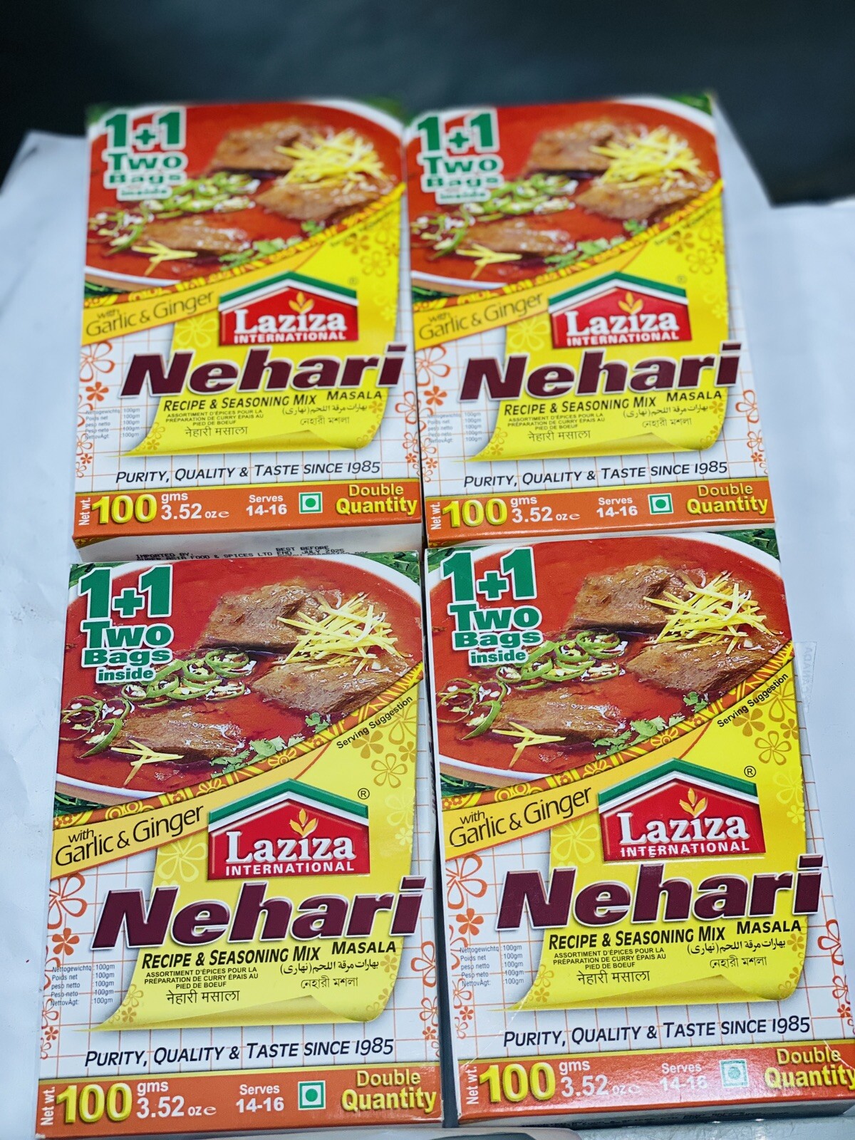 Laziza Nehari Masala Spice Mix 110g x 4packs | eBay