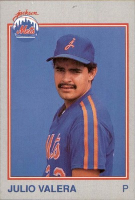 Julio Valera 1989 Grand Slam Jackson Mets #29 RC Card *AutographDen* FREE SHIP | eBay