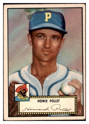1952 TOPPS # 63 HOWIE POLLET PIRATES VG BLACK SET BREAK 486318 (KYCARDS ...