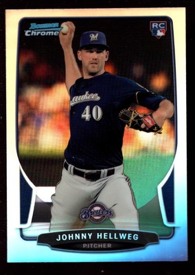 JOHNNY HELLWEG JACKELS MINT REFRACTOR ROOKIE CARD RC SP 2013 BOWMAN ...