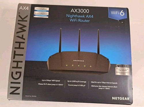 Netgear Nighthawk AX3000 AX4 Dual-Band WiFi 6 Router (RAX36S-100PAS ...