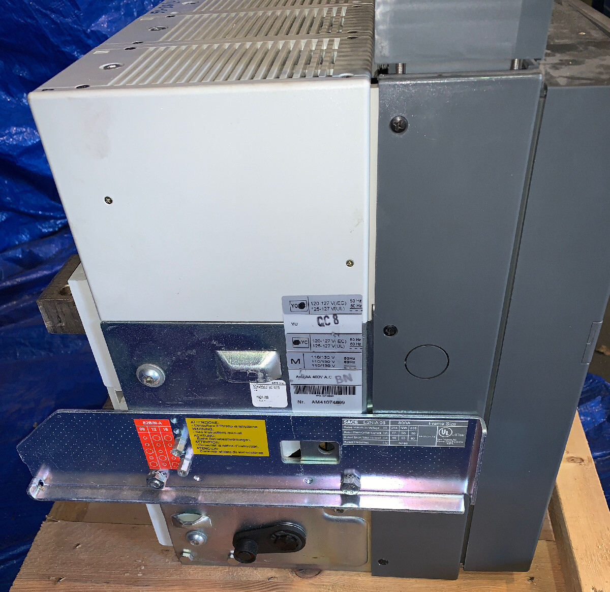 ABB SACE E2 E2S-A 08 800 A Frame Size Circuit Breaker w SACE PR122/P ...