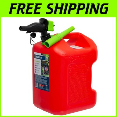 Durable 5-Layer Gas Can with Spill-Proof Spout & Flame Mitigation ...
