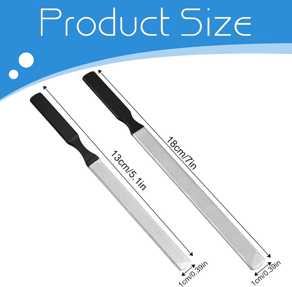 2pcs Toe Nail Files for Thick Nails, Professional 4 Sides File Black | eBay