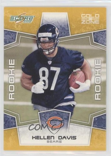 2008 Score Rookie Gold Zone /400 Kellen Davis #410 Rookie RC | eBay