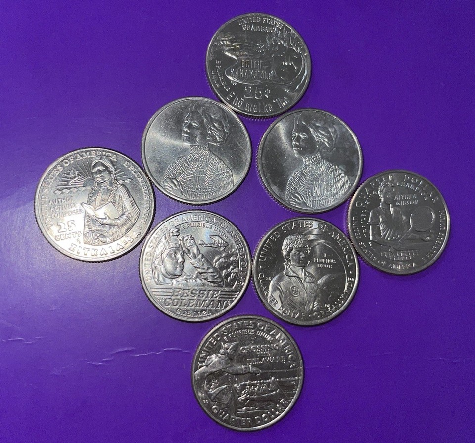 American Women Quarters Mixed Lot. Also Includes 2021 D Crossing The ...