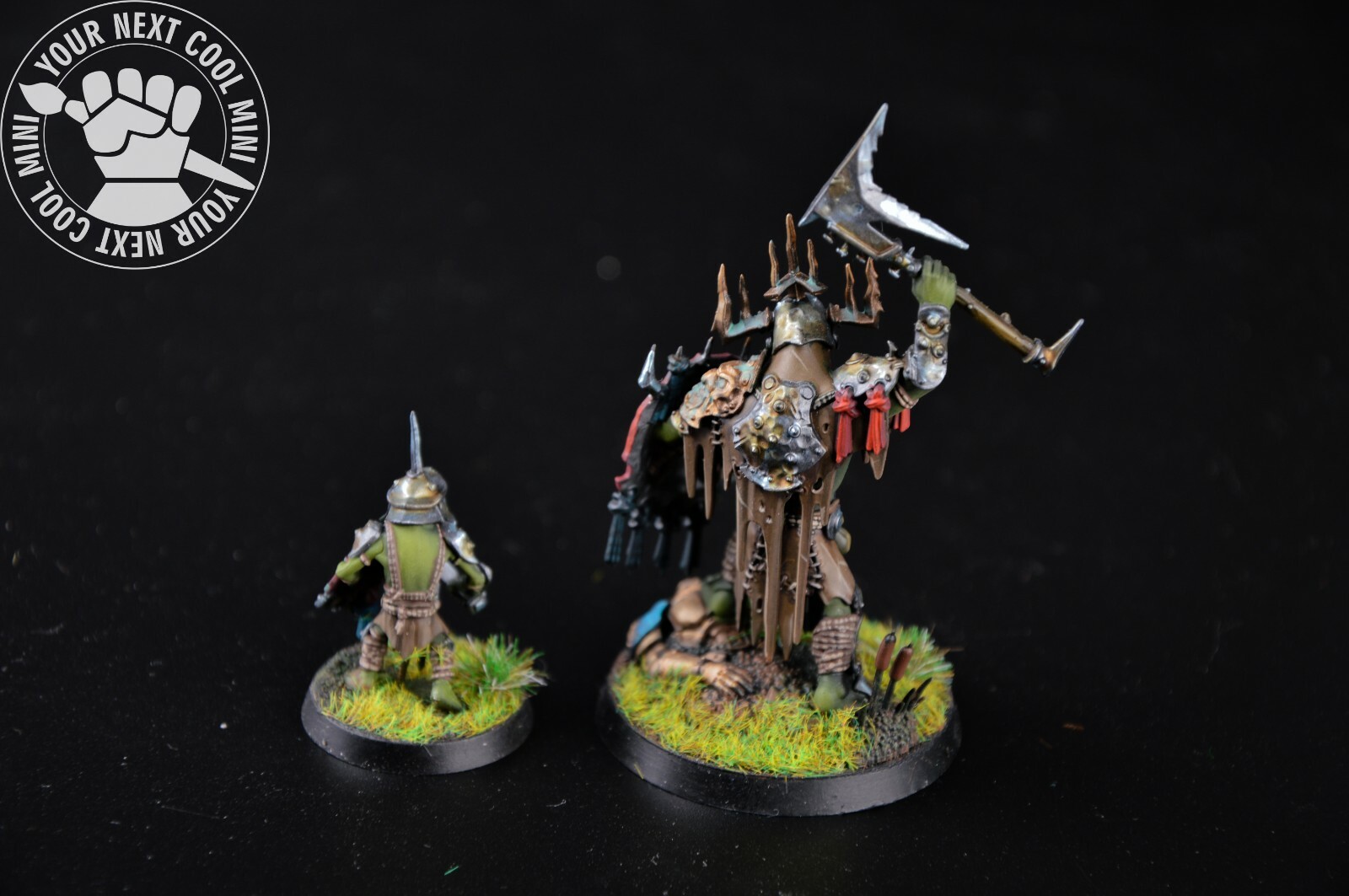 CUSTOM ORDER Orruk Kruleboyz Killaboss with Stab-Grot pro painted | eBay