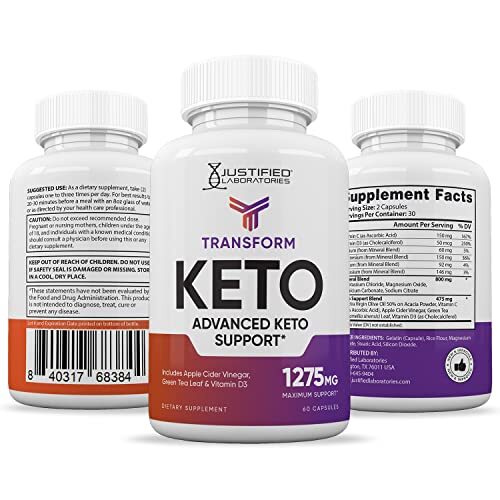 (3 Pack) Transform Keto ACV Pills 1275MG Formulated with Apple Cider ...
