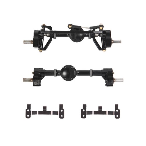 Essieu Avant et Arrière +Base Tige Traction pour 1/12 MN D90 D91 MN99 ...