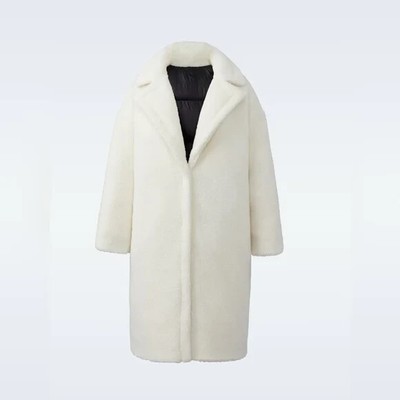 NEW Mackage EMME 2-in-1 Teddy Down Coat in black/White size XS #DC110 ...