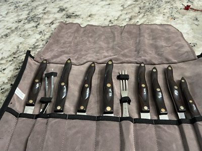 Cutco Homemaker Set +8 with Block~ Classic~BRAND NEW~ With Roll Up Bag ...