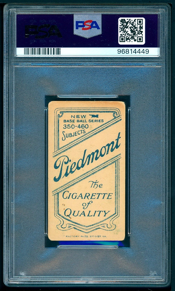 ⚾️ 1909-11 T206 Piedmont 350-460/25 Zack Wheat (HOF) - PSA 2.5 - Pristine Card! | eBay