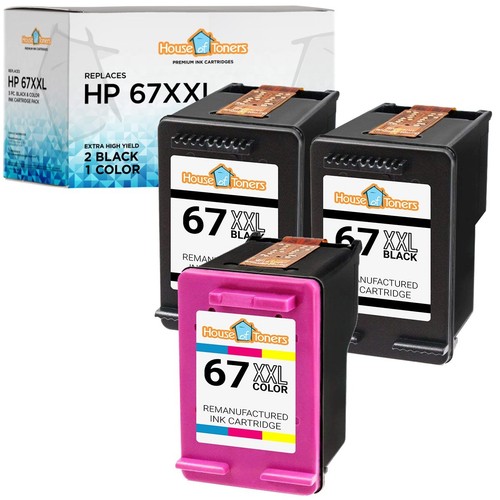 Compatible With HP 67 HP 67XL HP 67XXL Ink Cartridges 1255 4152 4155e ...