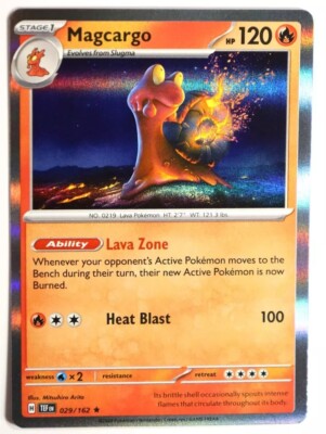 Magcargo Holo Rare Pokemon TCG Card 029/162 | eBay