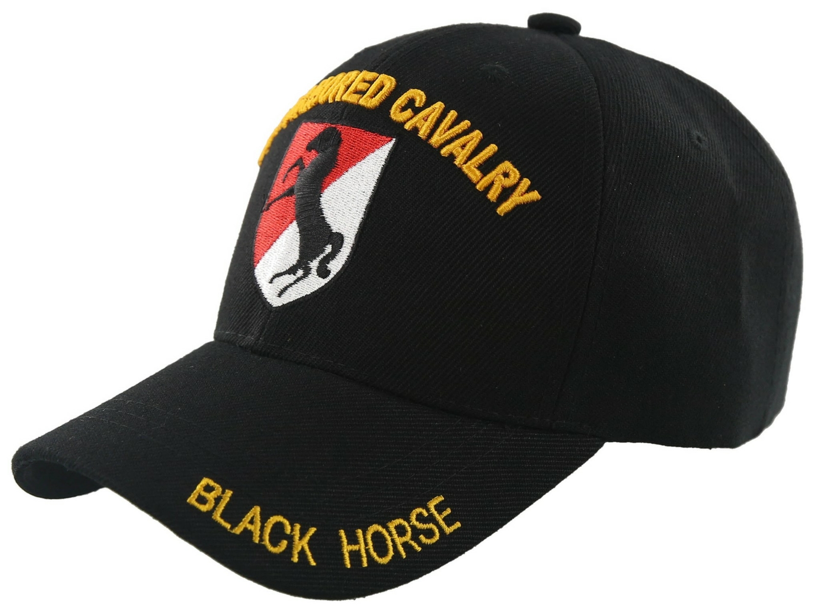 NEW! US ARMY 11TH ARMORED CAVALRY DIVISION BLACK HORSE CAP HAT BLACK | eBay