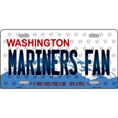 MINI Size 4"x2.2" License Plate Metal Sign for Home Mariners Fan ...