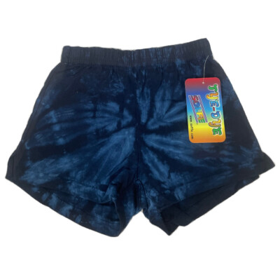 Soffe Pull On Shorts Youth Size Small Girl's Tye Dye Blue Dance Cheer ...