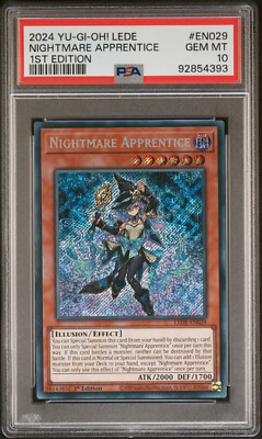 Yu-Gi-Oh! 2024 Nightmare Apprentice 1st Edition LEDE-EN029 PSA 10 | eBay