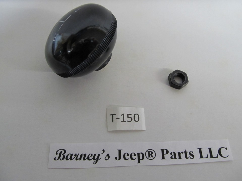 1976-1979 Jeep CJ FITS Embossed 3-Speed Transmission Shift Knob T150