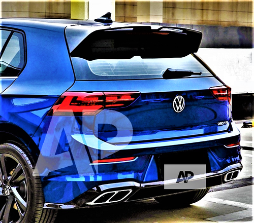 VW Golf MK8 R GTD GTI Oettinger Style Gloss Black Boot Spoiler UK ...