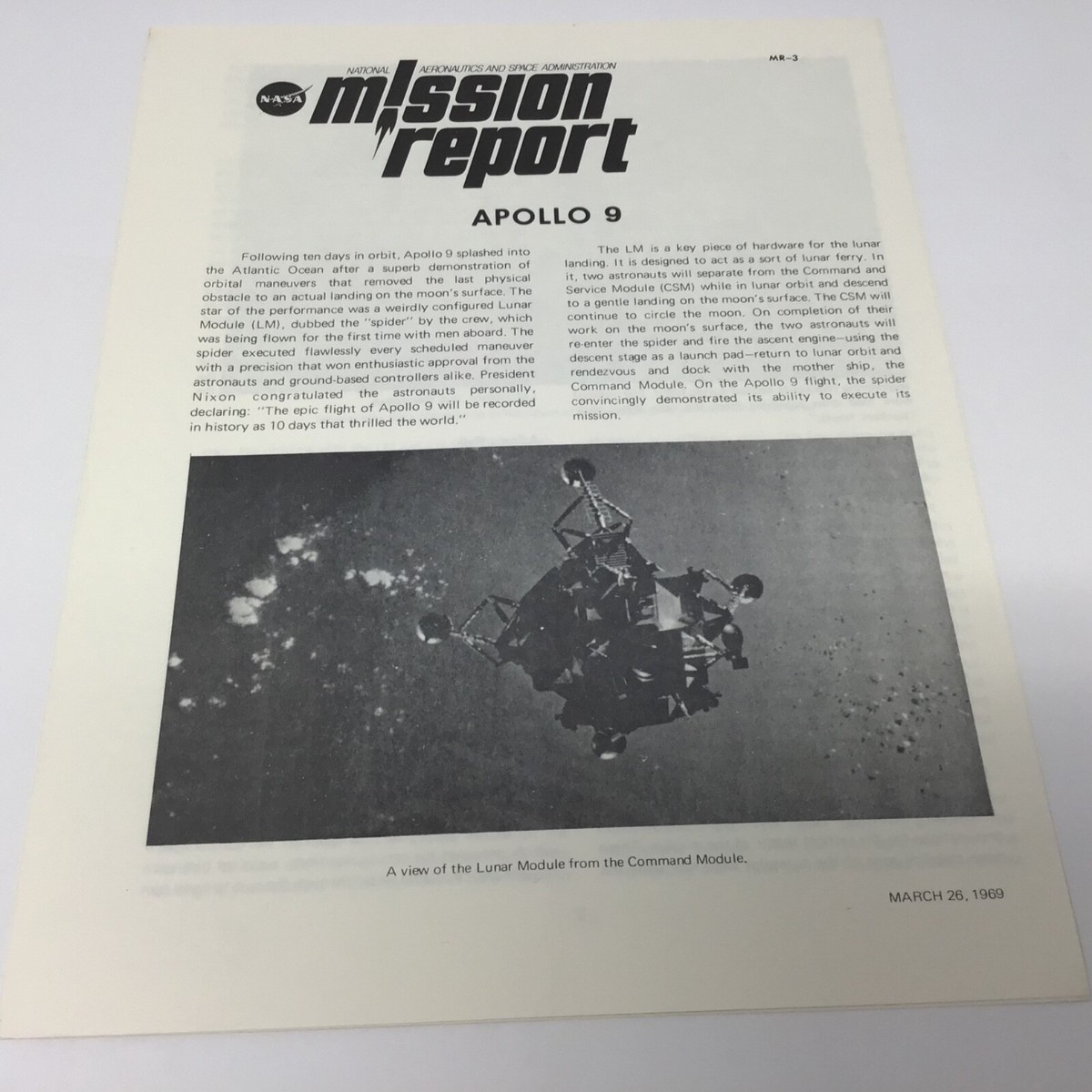 Apollo 9 Mission Summary