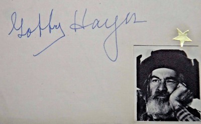 Very Rare Gabby Hayes Western Actor Signed Autograph with Full JSA ...